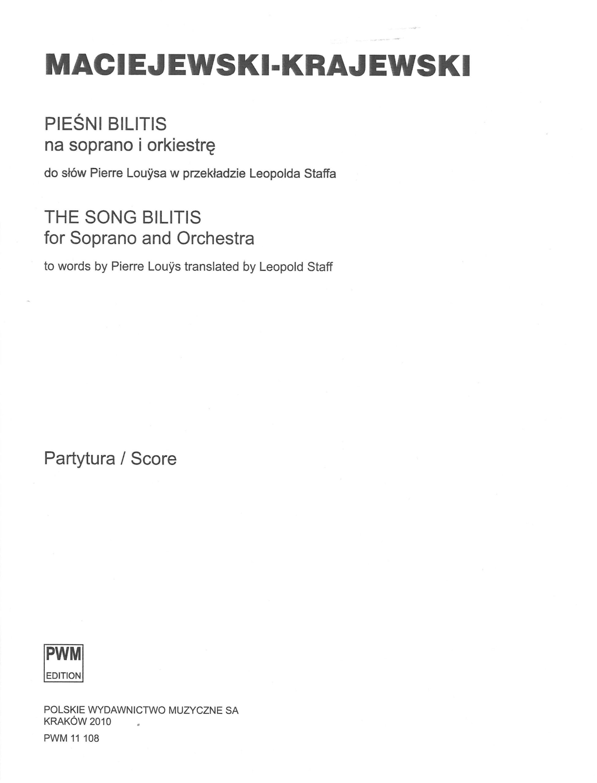 MaciejewskiThe Songs of Bilitis